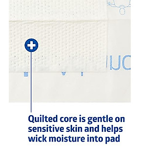 Medline Extrasorbs Extra Strong Disposable Underpads, Super Absorbent Dry Pads, 30 x 36, Case of 70
