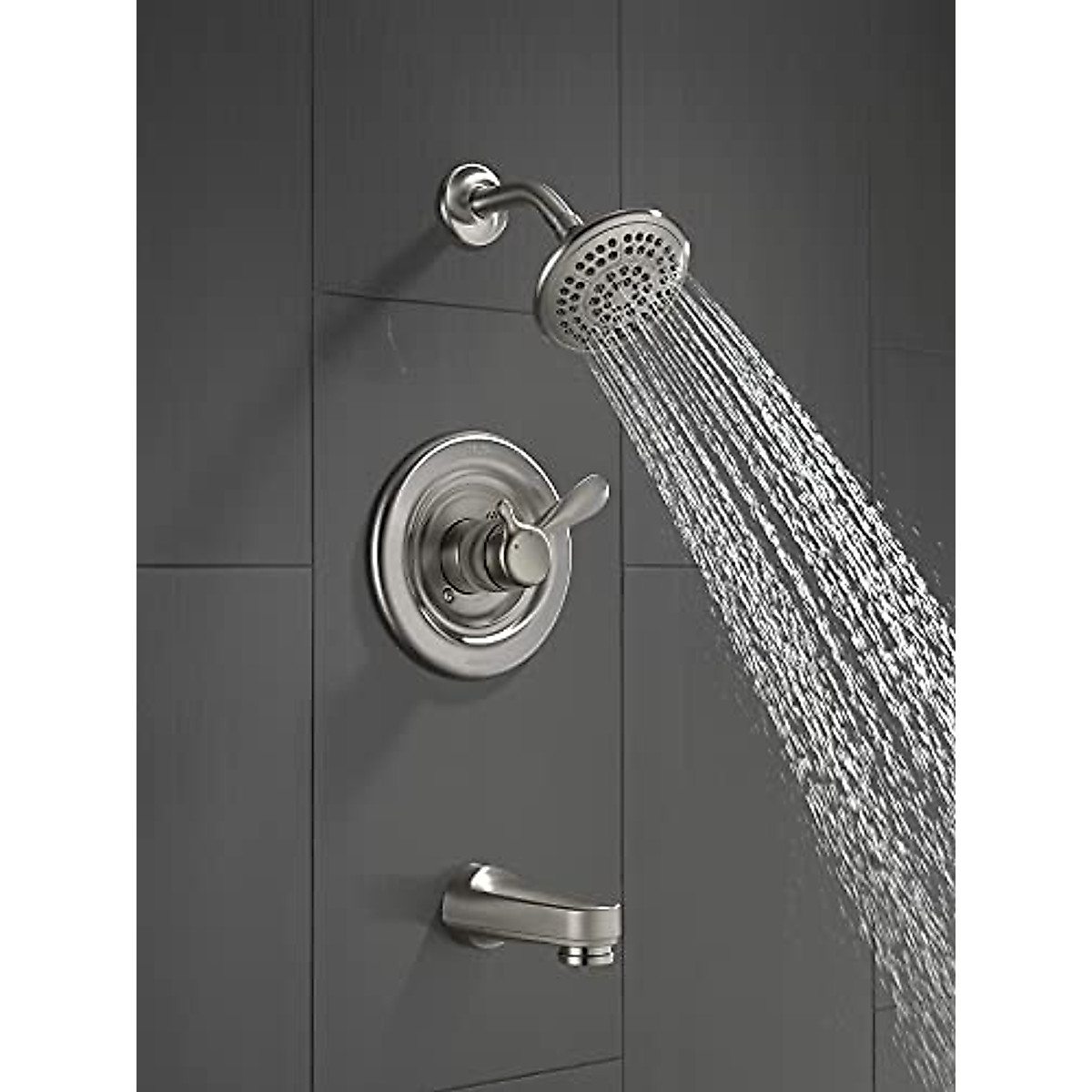 DELTA FAUCET T17430-SS Classic Tub & Shower, 5.00 x 7.50 x 5.00 inches, Stainless
