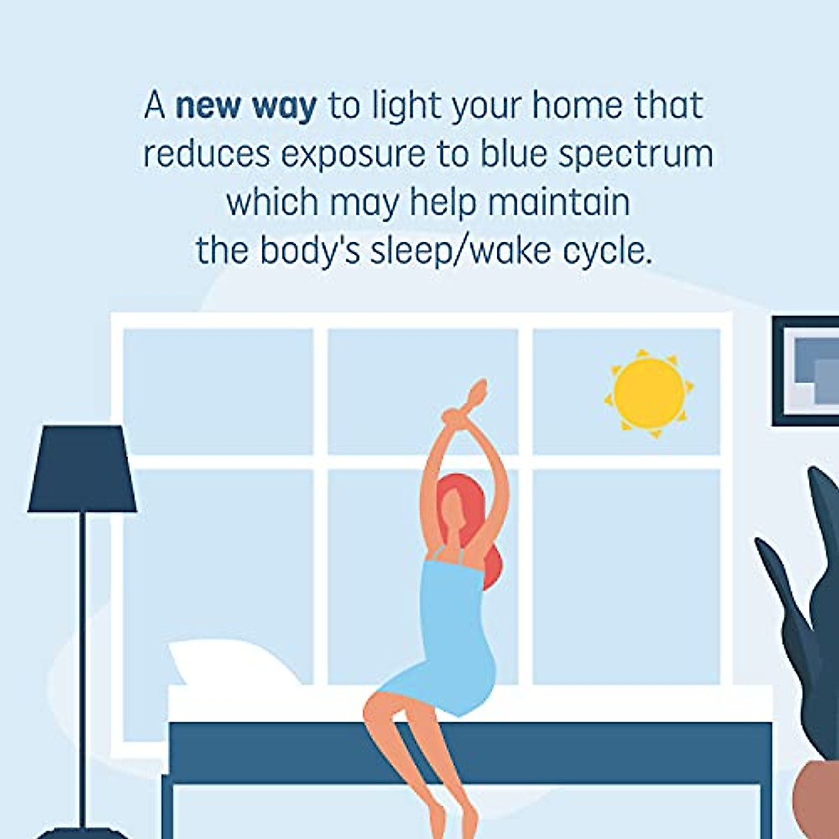 GE Lighting Sun Filled LED Light Bulb, 60 Watt Replacement, Daylight, Medium Base, Dimmable (Pack of 1)