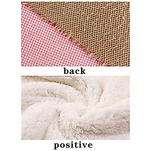 YCC Products Sherpa Wool Fabric, Artificial Fur, Sheepskin Fabric Material, Soft and Warm, Used for Sewing and DIY Clothing Pajamas Blanket (Thickened Khaki)