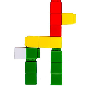 RAINBOW TOYFROG Math Manipulatives Counting Cubes, Educational Number Blocks, Kindergarten Learning Activities Math Cubes, Set of 100 Number Blocks Toys for Kids Ages 3 Above…