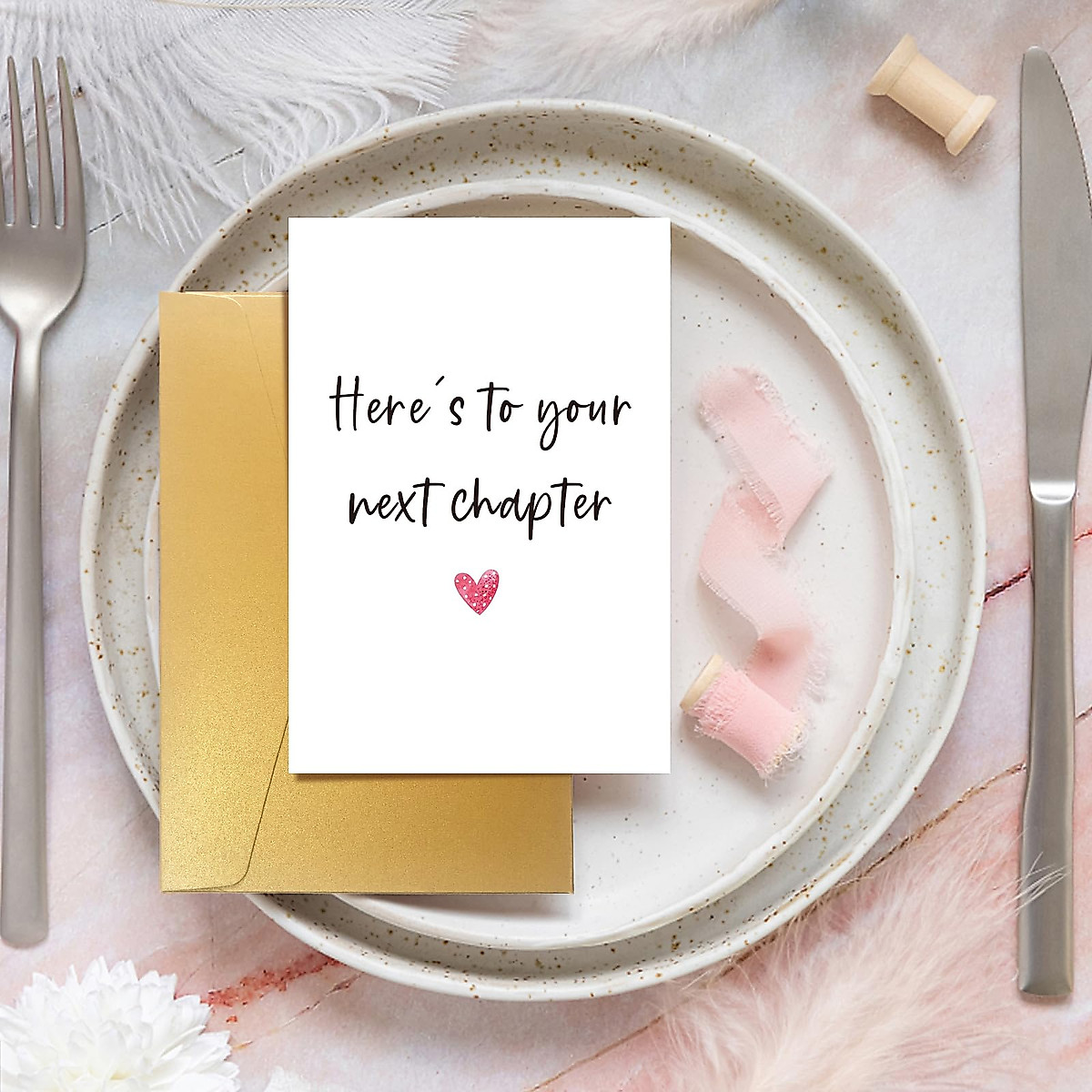 Spercy New Chapter Good Luck Card, New Job Congratulation Card, Leaving Job Gift for Colleague, Coworker Leaving Card, Retirement Card