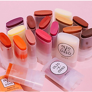 Olio E Osso - Natural Lip + Cheek Balm | Natural, Non-Toxic, Clean Beauty (No. 14 Dusty Rose, 0.35 oz | 10 g)