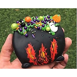 Halloween Witch Cauldron Cookie Cutter 3.5" Made in USA by Ann Clark