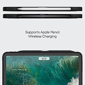 ZUGU Case for 2021/2022 iPad Pro 12.9 inch 5th / 6th Gen - Slim Protective Case - Apple Pencil Charging - Magnetic Stand & Sleep/Wake Cover (Fits Model #’s A2378, A2379, A2461, A2462) - Stealth Black