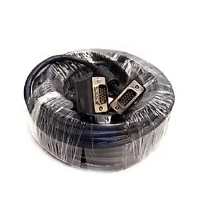 50FT SVGA Super VGA M/M Male to Male Premium Monitor CRT LCD Projector Laptop HDTV Cable 50' FT DB15 HD15 wi