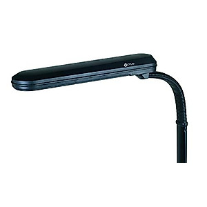 OttLite Tattoo Artist Standing Floor Lamp with Adjustable Neck - 24w Compact Fluorescent Lamp for Bright Natural Daylight - Multiuse Design is Perfect for Illuminating Tattooing Work Areas