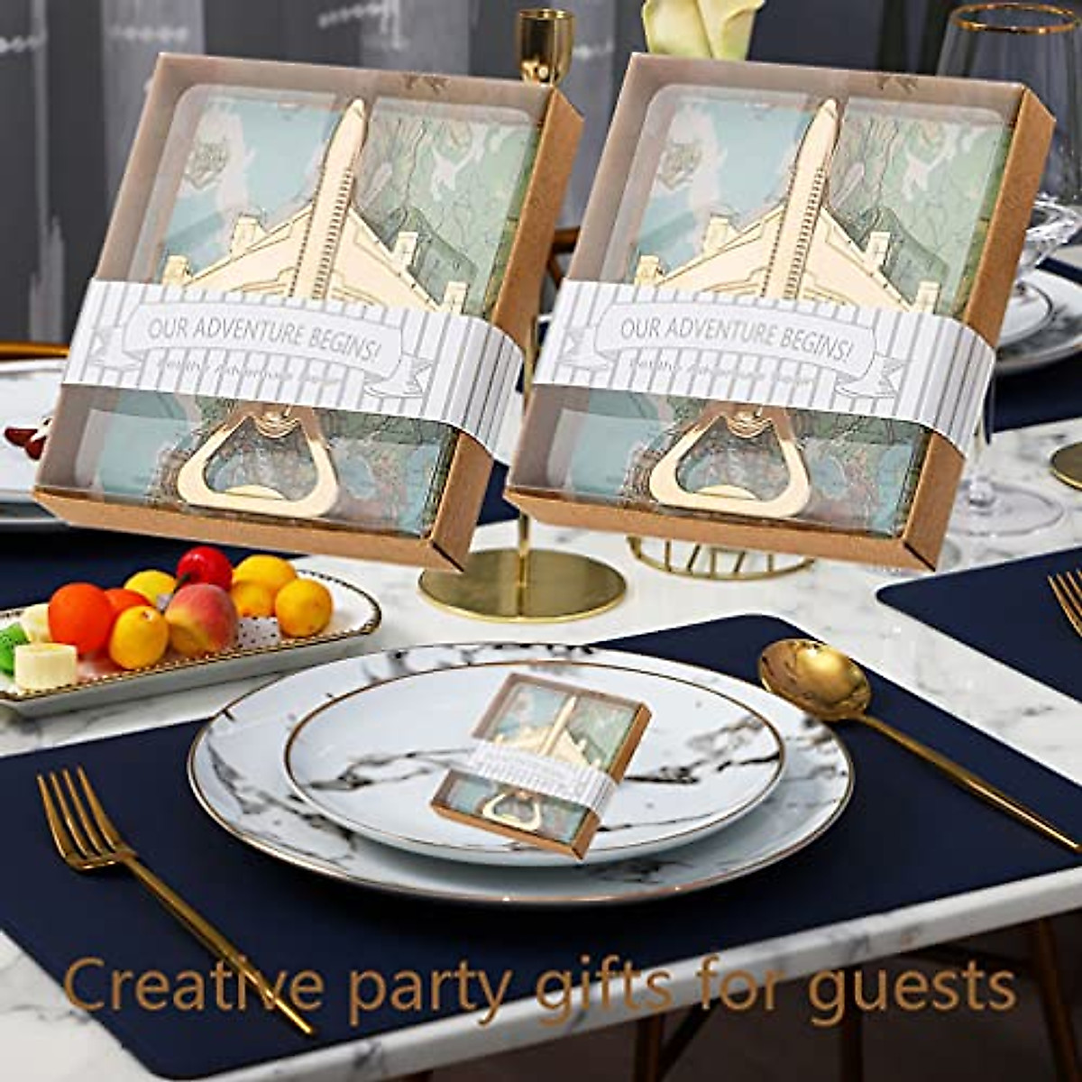 40PCS Airplane Bottle Opener for Wedding Favors Air Plane Travel Beer Bottle Openers for Guests,Party Souvenirs or Decorations