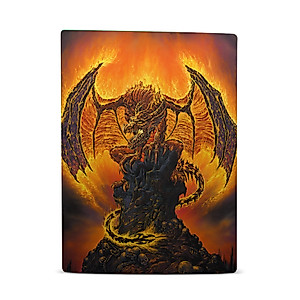 Head Case Designs Officially Licensed Ed Beard Jr Harbinger Of Fire Dragons Vinyl Faceplate Gaming Skin Decal Compatible With Sony PlayStation 5 PS5 Digital Edition Console and DualSense Controller