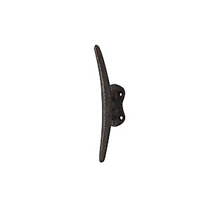 Handcrafted Nautical Decor Rustic Copper Cast Iron Cleat Wall Hook 6"