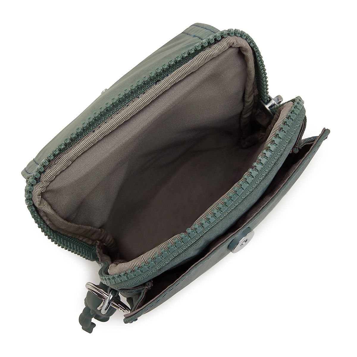 Kipling womens Women's Shani Minibag, Lightweight Crossbody Bag, Nylon Crossbody Minibag, Faded Green, 4.75 L x 8.25 H 2.25 D US