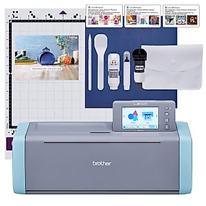 Brother ScanNCut SDX125E Electronic DIY Cutting Machine with Scanner, Make Custom Stickers, Vinyl Wall Art, Greeting Cards and More with 682 Included Patterns