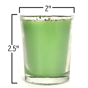 Prosperity Green Spell Candle | Cinnamon Infused, Topped with Money Herbs | Lemurian Moon Soy Candle for Spells & Rituals