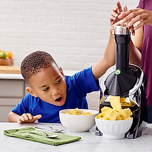 Yonanas 988HP Deluxe Vegan Non-Dairy Frozen Fruit Soft Serve Dessert Maker, BPA Free, Includes 75 Recipes, 200 Watts, Pink