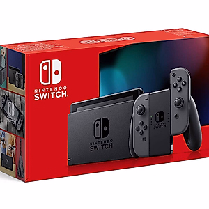 Nintendo 2020 Switch Family Christmas Holiday Bundle - Gray, 6.2" Touchscreen LCD Display, Bluetooth + NexiGo Joy-Con and Pro Controllers Charging Dock + NexiGo 128GB MicroSD Card Bundle