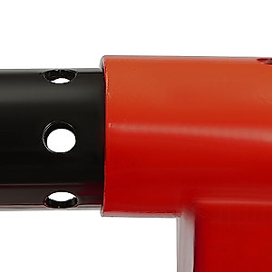 KarweuSu Engine Stand, Auto Repair Rebuild Steel, Cast Iron Folding Motor Hoist, Dolly Mover Jack with 360 Degree Rotating Head and Extra Tool Storage Tray for Vehicle Maintenance (Red - 1250LBS)