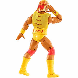 Mattel WWE Hulk Hogan Ultimate Edition Fan TakeOver Action Figure with Articulation, Life-like Detail & Accessories, 6-inch