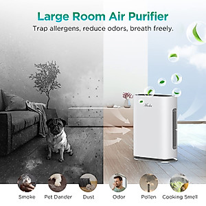 MOOKA Composite HEPA Air Cleaner Replacement Filter GL-FS32 Large Room Air Purifier, large multi-layer high efficiency air filter, for all kinds of air pollutants (Single Pack)