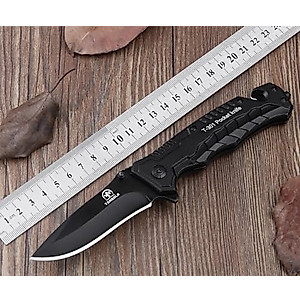 TANSOLE TAN SOLE Pocket Folding Knife with Pocket Clip for outdoor camping survival hunting (T-301)