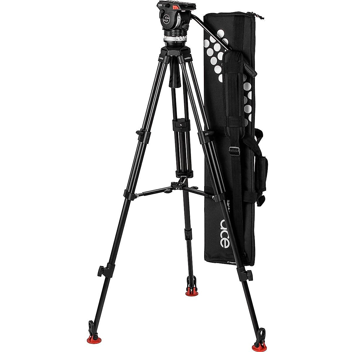 Sachtler Ace XL 75mm Fluid Head with 75/2 3-Section Aluminum Tripod and Mid-Level Spreader