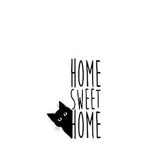 JALIBEI Black Cat Hand Towels 13.6 X 29' Cute cat Bath Towels Soft Absorbent Kitchen Dish Towels for Household Daily Use | Home Decoration | Carry-On Hotel Gym Spa