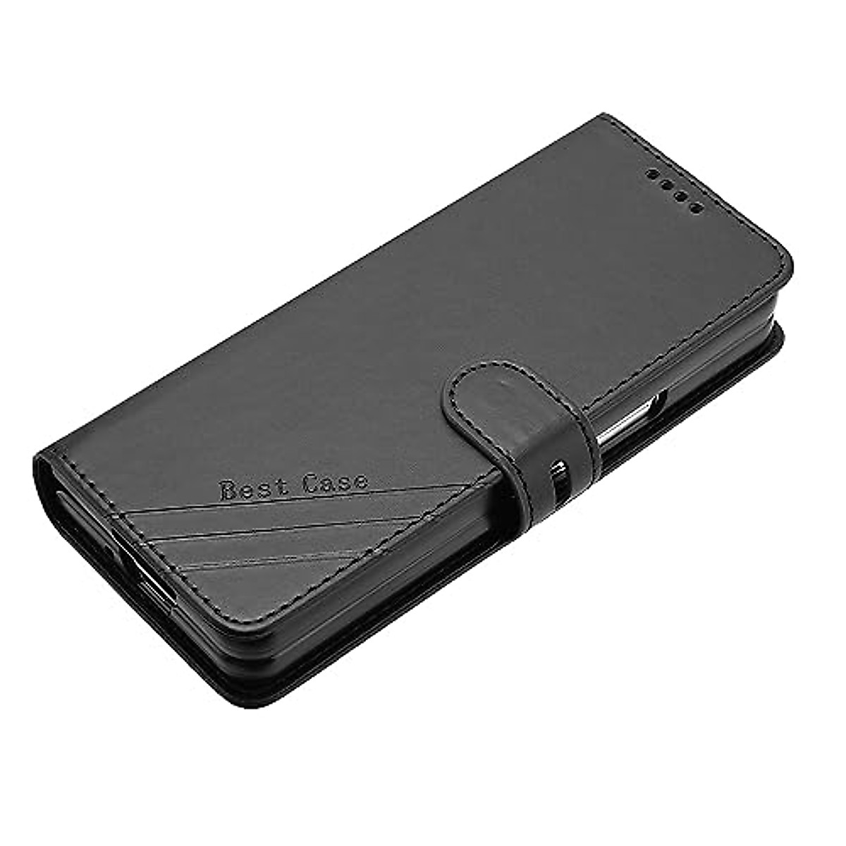 Asdsinfor Samsung Galaxy Z Fold 5 Case,Galaxy Z Fold 5 Wallet Case PU Leather with Credit Cards Holder Shockproof Flip Magnetic Protection Men Women Lady Phone Case for Galaxy Z Fold 5 Black HXPU