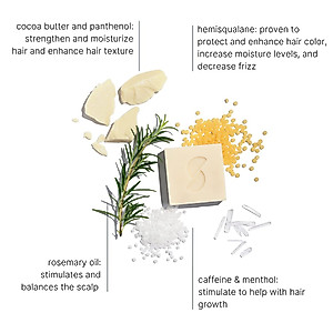 SUPERZERO Nourishing Conditioner Bar for Thinning Hair, Luxury Hair Care, Healing Moisture Creating Soft and Strong Hair, Sulfate Free, Plastic Free, Vegan, and Stylist Recommended