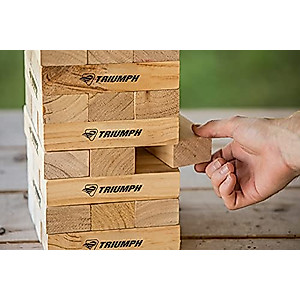 Triumph Sports Triumph Large Tumble Tower - Includes 54 Wood Tumble Blocks and Carry Case