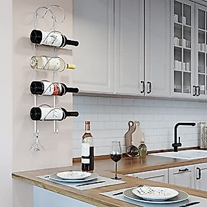 Wallniture Boto Towel Rack Wall Mounted 5 Sectional Bathroom Organizer with Hooks for Hanging Towels, Bathroom Accessories, Metal Chrome