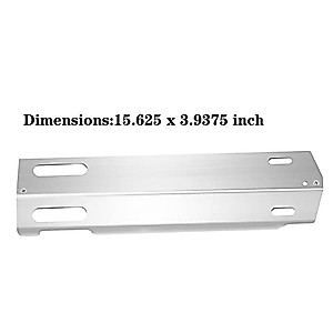 Votenli S9707A (5-Pack) Stainless Steel Heat Plate for Kenmore 141.16313, 141.16313800, 141.16315, 141.16315800, Saturn JH665SB