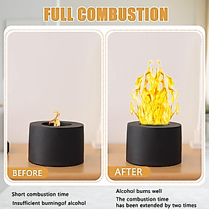 20 Pcs Ceramic Wool Wick for Tabletop Fire Pit, Carbon Felt Wick for Ethanol Fireplace Fuel Bioethanol Fuel to Extend Burning Time, Ceramic Fiber Insulation Wool Wick Sponge（8" L×2" W×0.2" H）