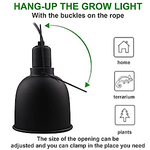 Aiicioo Reptile Light Fixture - Deep Light Dome Tortoise Leopard Gecko Light Fixture Snake Bearded Dragon UVB Heat Basking Lamp Deep Dome 5.5Inch