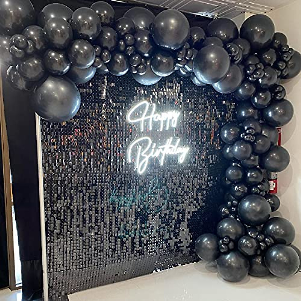 5 Inch Black Balloons 100 Pack, JOGAMS Latex Party Balloons for Birthday Party, Small Balloons for Baby Shower Wedding Anniversary Halloween Party Decorations