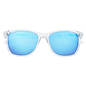 O'NEILL Offshore 2.0 Polarized Sunglasses for Men and Women, 55 mm, Gloss Crystal