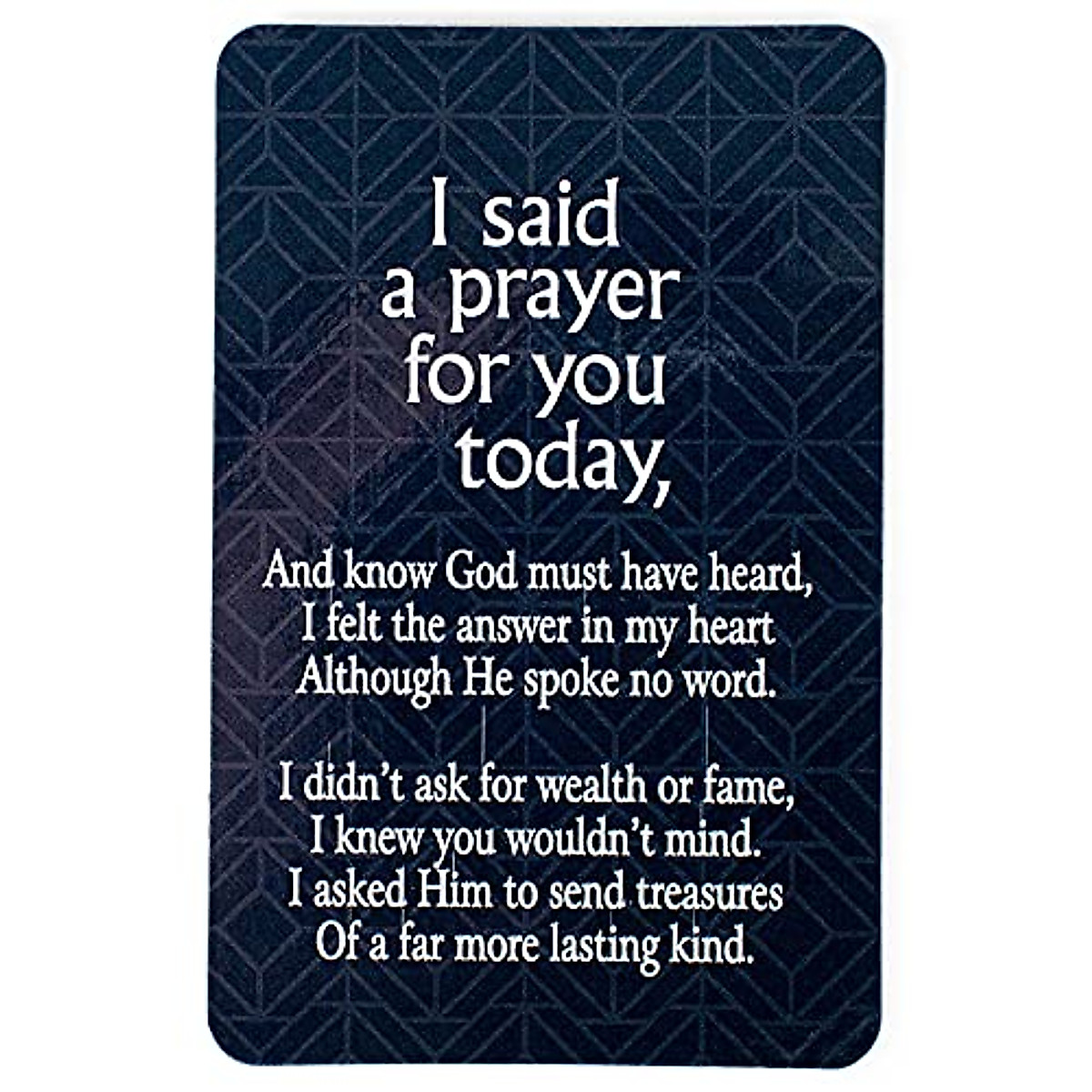I Said A Prayer Navy Blue 3.5 x 2.5 Cardstock Keepsake Bookmarks Pack of 12