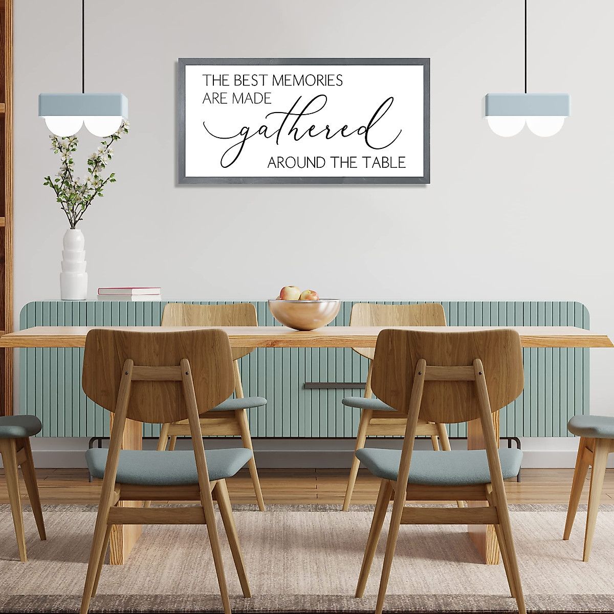 Dining room decor-wall sign-the best memories are made gathered around the table-dining room decor