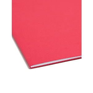 Smead Fastener File Folder, 2 Fasteners, Reinforced 1/3-Cut Tab, Legal Size, Red, 50 per Box (17740)