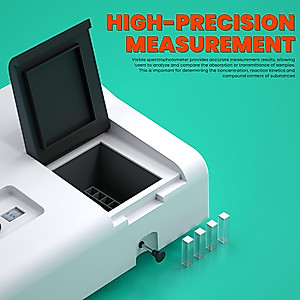 Generic Spectrophotometer, 350-1020nm Visible Spectrophotometer, 721 Digital Lab Spectrophotometer, Spectral Bandwidth 6nm Tungsten Lamp Equipment Photometer 110V