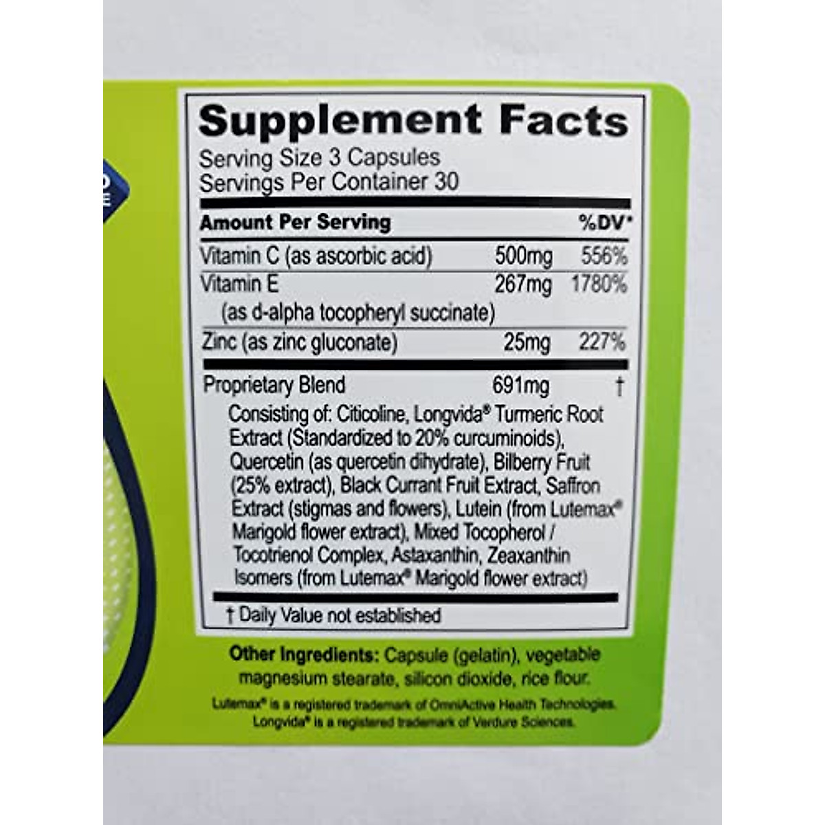 Longevity Science Advanced Macular Support Formula