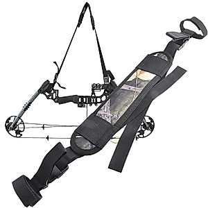 SHARROW Compound Bow Sling Archery Carrying Shoulder Strap Holder Compound Bow Accessories for Outdoor Hunting (camo)