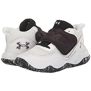 Under Armour Unisex Grade School Zone Basketball 2, (101) White/White/Black, 3.5, US