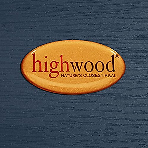 highwood Weatherly Garden Bench, 4 Feet, Nantucket Blue