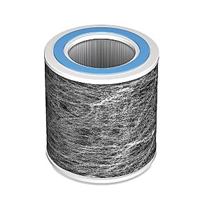 Shark HE1FKPET Air Purifier Replacement Filter with Anti-Allergen HEPA, Advanced Odor Lock, Compatible with HP100 Series, White