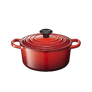 Le Creuset Enameled Cast Iron Signature Round Dutch Oven, 2 qt., Cerise