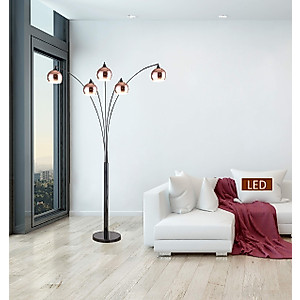 Artiva USA Amore 86" Two-Tone LED Floor Lamp with Dimmer 5000 Lumen