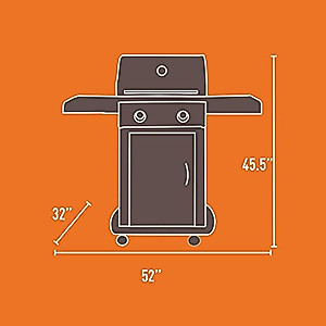 Yukon Glory 7106 Premium Grill Cover for Weber Spirit 220 and 300 Series Gas Grills, for Year Round Protection, Includes Propane Tank Cover