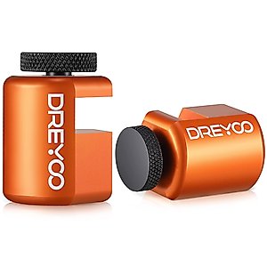 Dreyoo Tall Stair Gauges for Framing Square Anodized Framing Square Attachments for Circular Saw Metal Stair Stringer Layout Tool for Carpentry Square Rafter Gauge Clamps and Marking Repetitive Angles