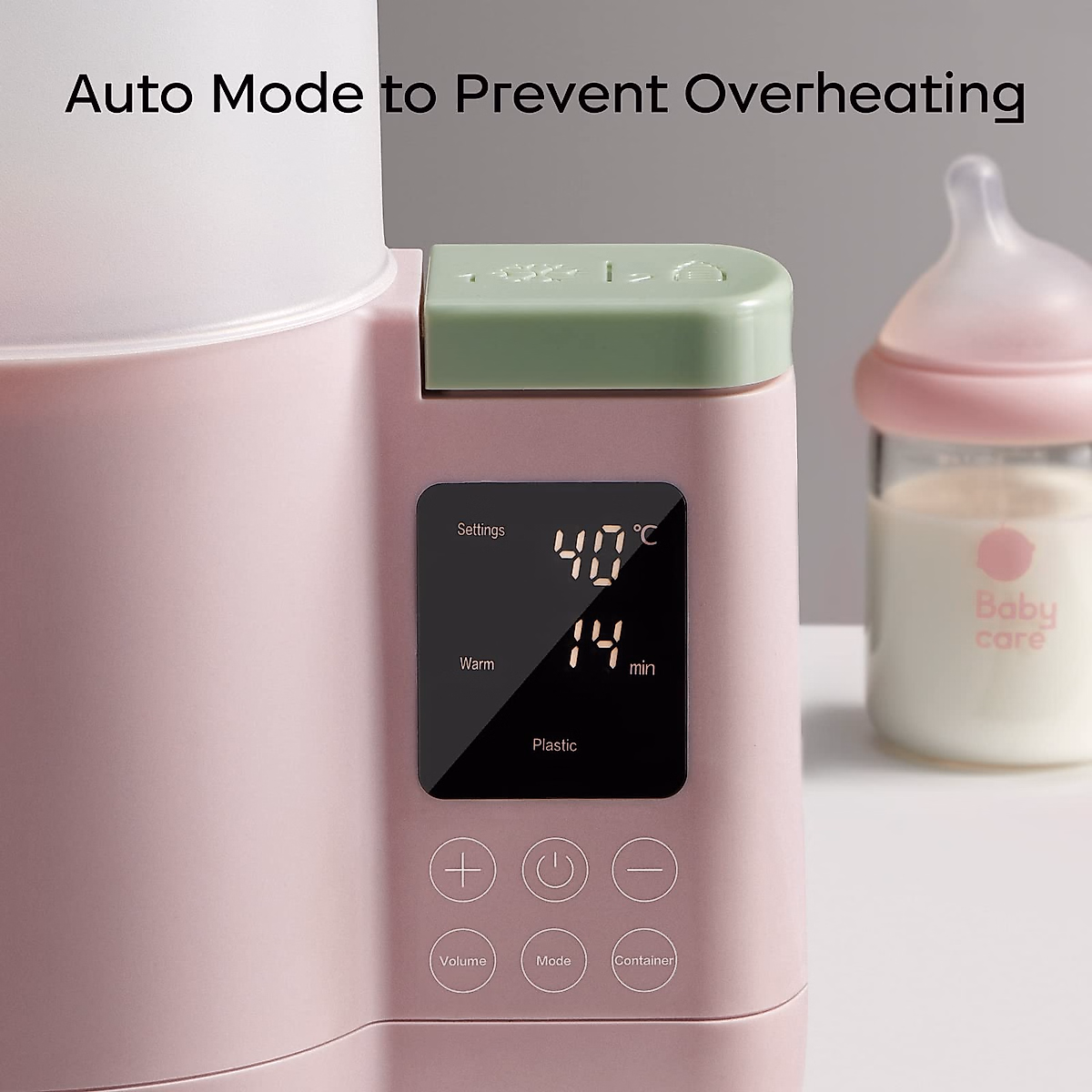 Bc Babycare Fast Baby Bottle Warmer, Intelligent Heating Constant Temperature Milk Warmer for Baby, Bottle Warmer for Breastmilk and All Bottles (Pink)