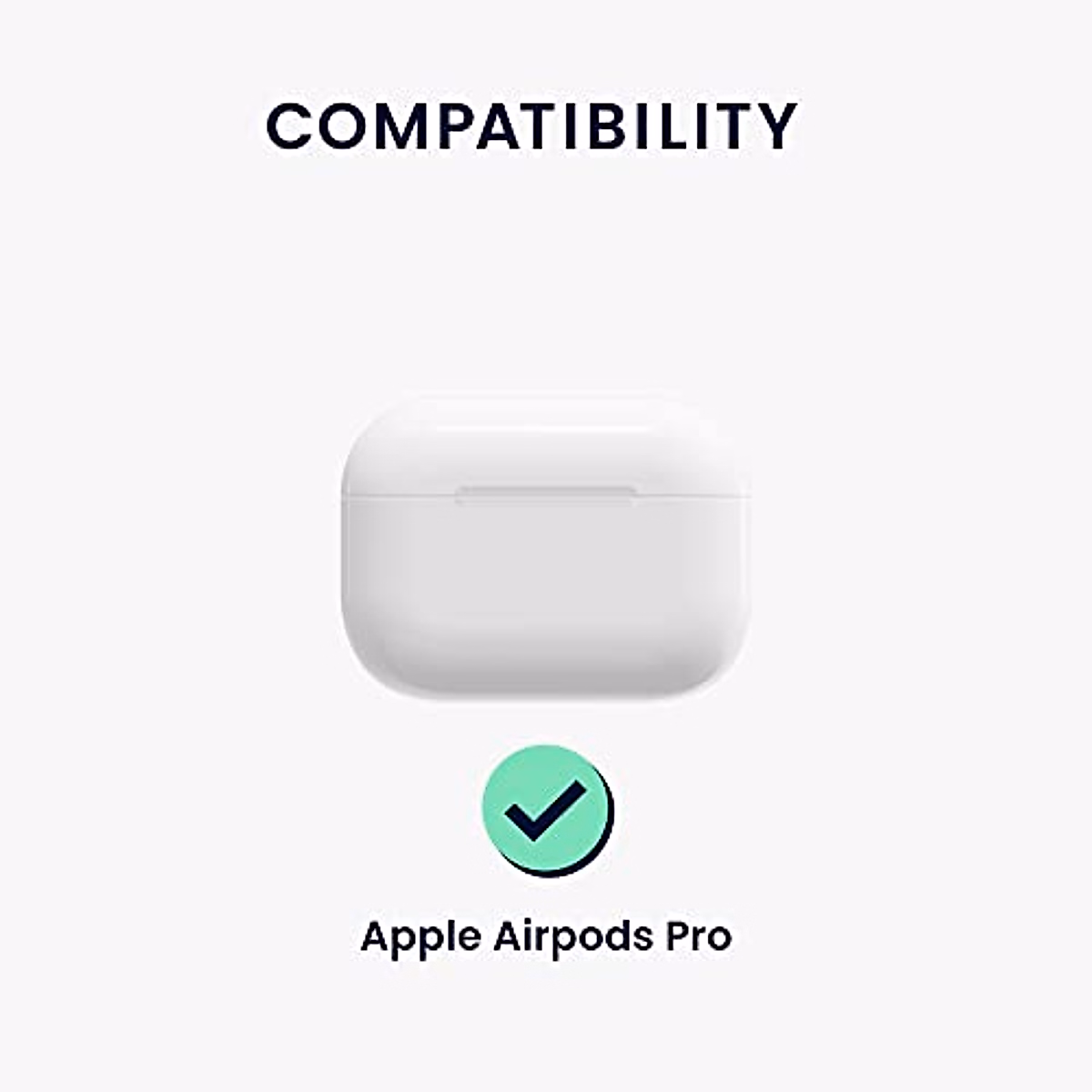 kwmobile - Case Compatible with Apple Airpods Pro - Case Glow in The Dark Cover Made of Silicone - Orange