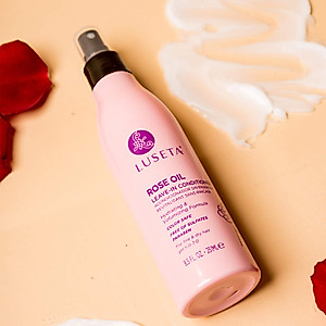 Luseta Rose Oil Leave in Conditioner for Fine & Dry Hair,Nourishing,Moisture,Volume,Silicone-Free,8.5Fl Oz